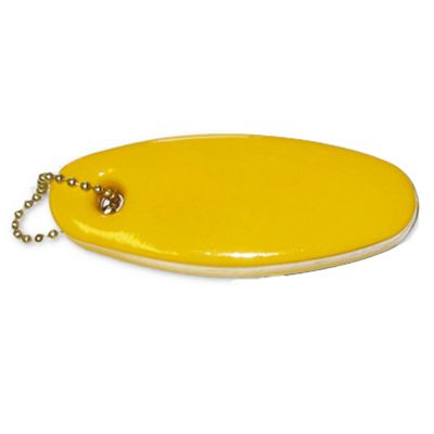 Oval Shaped Vinyl-Coated Floating Key Tag
