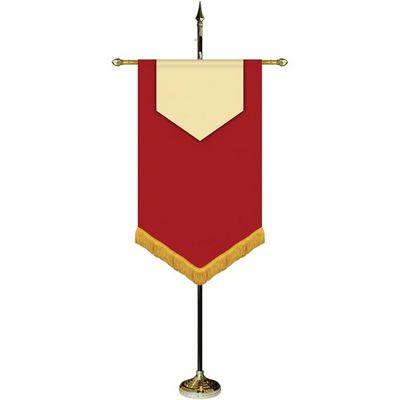 30" x 48" Premium Gonfalon 7' Kit / V-Cut / Fringe