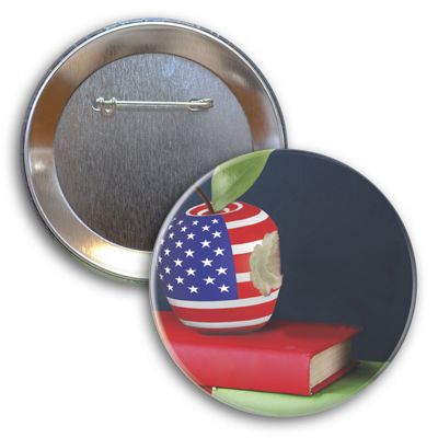 3 Diam Round Button w/ Pin